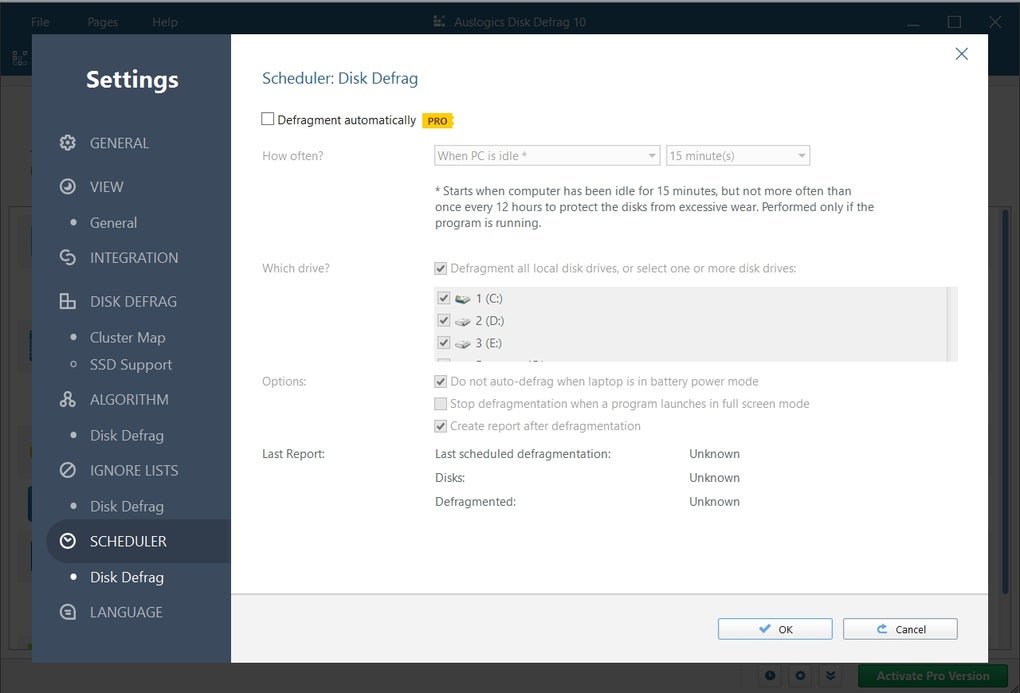 Auslogics Disk Defrag - 無料・ダウンロード